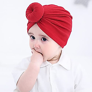 sockfun Baby Girl Headbands Baby Girl Beanie Newborn Girl Hats, Baby Girl Turban Top Knot Hat Baby Girls' Hats & Caps Baby Knot Headbands