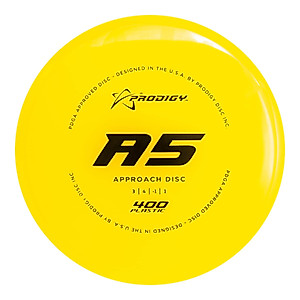 Prodigy Disc 400 A5 | Slightly Overstable Disc Golf Approach | Improve Your Approach Shots | Straight Flying Disc Golf Putter | Comfortable Backhand or Forehand | Great Beginner Disc | Colors may vary