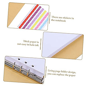 JEWEDECO 1 Set notebook blank unlined journals make your own book monthly organizer book stationery notepad schedule notepads small sketchbook Magazine child portable paper white
