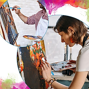 10 Pieces 3/4 Inch Flat Paint Brushes Acrylic Paint Brush Artist Craft Paint Brushes Watercolor Small Brush Bulk Painting Brush Art Detail Oil Brush for Kid Adult(Sky Blue,8.1 x 0.9 x 3/4 Inch)