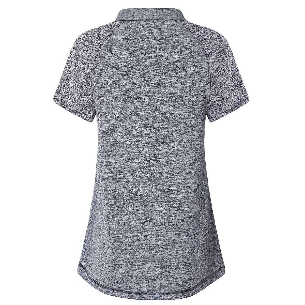 Vldnery Women Athletic Golf Shirt Moisture Wicking Yoga Workout Zip Shirts (XL)