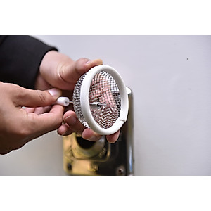 RVGUARD RV Flying Insect Screen, RV Furnace Vent Cover Bug Screen 2 Pack 2.8 x 1.3 Inch Stainless Steel Mesh with Installation Tool and Silicone Rubber