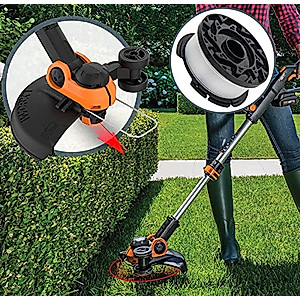 AF100 Replacement Spool, AF-100 Spool Compatible with Black and Decker AF-100-3ZP AF-100-BKP Weed Eater String, 30ft 0.065" fits GH900 GH600 GH610 String Trimmer Spool (16 Spool + 4 Cap+4 Spring)