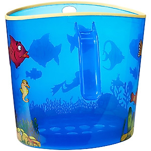 Bath Tub Super Scoop | Bath Toy Organizer | Scoop, Drain, and Store Bath Toy Bin