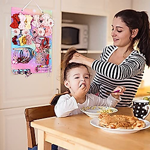 SIMBOOM Headband Holder for Baby Girl, Hanging Storage Organizer Newborn Headbands, Bows