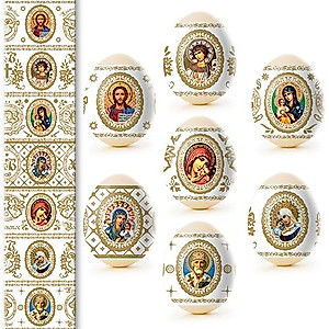 Lot of 3 Easter Egg Wrappers - Easter Egg Shrink Wrappers - Russian Easter Egg Wraps - Ukrainian Easter Eggs - Egg Wrap - Easter Egg Sleeves - Pysanky Egg Decorations - Orthodox Easter Egg Arounds