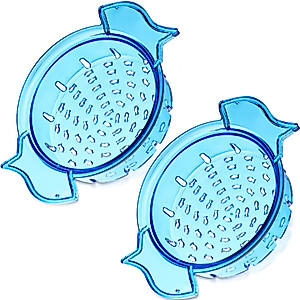 No-Mess Tuna Can Colander Plastic Food Can Strainer Filter for Tuna Beans Vegetables Fruit for Regular Size Food Filter Multi Use Kitchen Gadget Blue(2 Pieces)