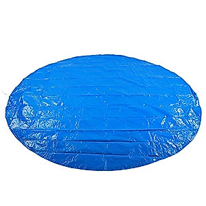 Garden Supplies Round Shape PE Waterproof Rain Dust Proof Swimming Pool Cover Protective Cloth Accessories(RvSky)
