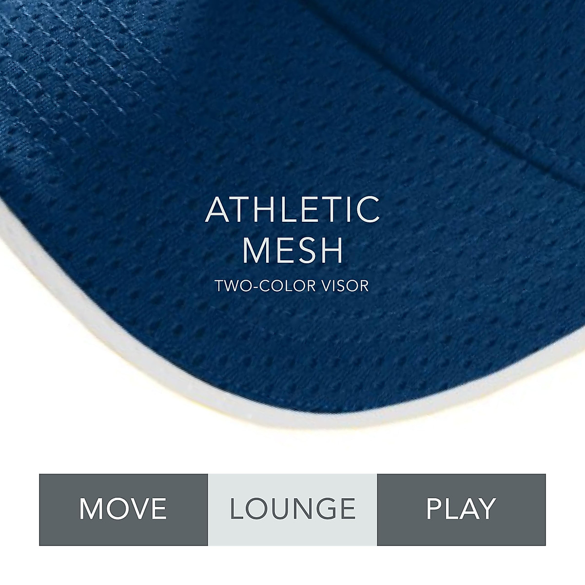 Augusta Sportswear Athletic Mesh Two-Color Visor Navy/White OS