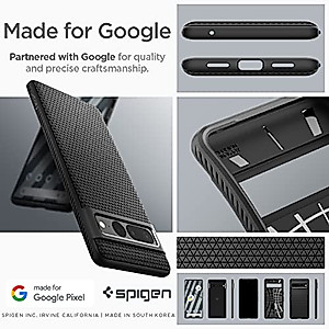Spigen Liquid Air Designed for Pixel 7 Pro Case (2022) - Matte Black
