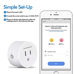 Smart Plug, WiFi Light Switch, Outlet Timer, Amazon Alexa Google Home Voice, APP and Remote Control, Smart Devices, Gadgets, Home Improvement Outlet Extender, 2.4ghz Network, Pack of (1)