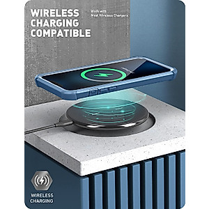 i-Blason Transparent Case for iPhone 13 Pro Max (6.7 Inch) Bumper Case 360 Degree Mobile Phone Case Robust Protective Cover [Ares] with Screen Protector 2021 Myth