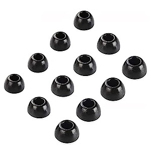 ALXCD Foam Eartips Compatible with Beats Studio Buds, Small Medium Large 3 Sizes 6 Pairs Soft Memory Foam Earbud Tips Replacement Foam Tips, Compatible with Beats Studio Buds 6 Pairs SML Black