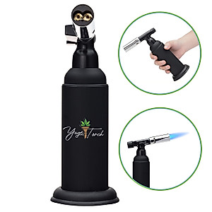 Yuge Torch Premium Butane Torch Cooking, Soldering & DIY Crafts Refillable Kitchen Blow Torch with 25g Gas Capacity Adjustable Mini Culinary Creme Brulee Food Torch Lighter (Butane Gas Not Included)