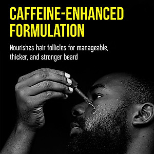 Delta Genesis Beard Flux XL (1 fl oz / 30 ml) | Mustache and Beard Growth Stimulating Oil | Facial Hair Growth Product for Men | Soothing Formulation with Argan, Caffeine, and Jojoba