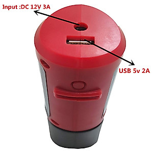 USB Power Source for Milwaukee 49-59-1201 M12 N12 USB Power Charger Adaptor 10.8V/12V Heated Jackets Li-Ion Battery USB Device Charging Adapter LaiPuDuo -Battery Not Included