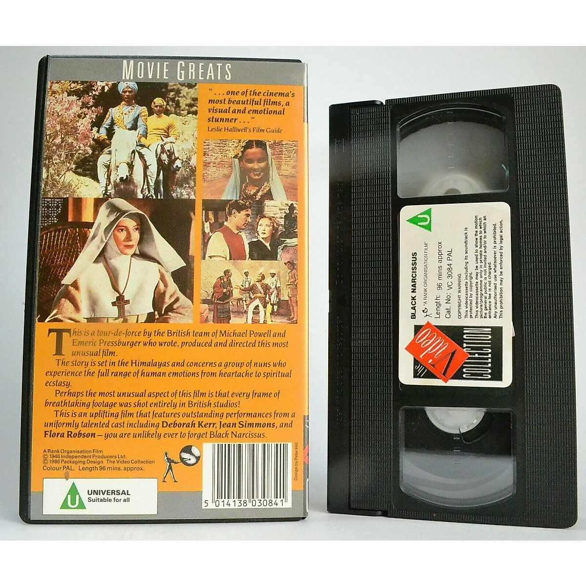 Black Narcissus (1941); [Rumer Godden]: Drama - Deborah Kerr/David Farrar - VHS