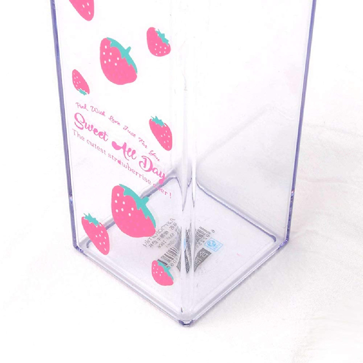 Milk Carton Water Bottle 17oz (500mL) Plastic Clear Square, No BPA Leakproof Portable Reusable Milk Carton Shaped Juice Bottle Perfect for Fitness Gym Camping Sports