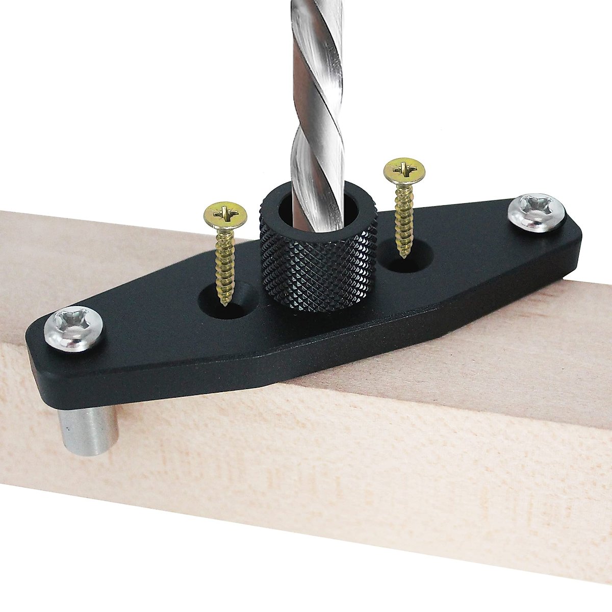 YZZHAJ Dowel jig Kit Floating Shelf Bracket Drill Guide Woodworking for Straight Hole 1/2 Inch Drill Bit Self Centering Doweling Drill Jig for Invisible Shelf Brackets Hardware