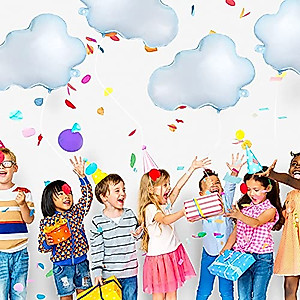 6 Pieces White Cloud Foil Balloons For Birthday Baby Shower Themed Party Birthday Party Decorations Supplies