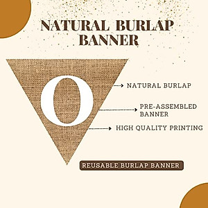 Boston Creative Company 1st Birthday high Chair Banner, ONE Burlap high Chair Birthday Banner, boy Thing, 1st Birthday Party Decor,Rustic Birthday, Woodland or Safari Jungle Theme Highchair Banner