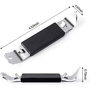 BEATURE Bottle Opener - 3 Pieces Magnetic Beer Bottle Openers - Metal Can Punch Opener Magnet for Fridge, Blue