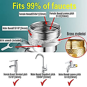 1080°universal rotating swivel flushing faucet extender brass alloy extension robotic arm adapter attachment accessories aerator for kitchen bathroom washroom sink(Copper alloy_Silicone nozzle_1pcs)