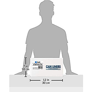 Reli. SuperValue 55 Gallon Trash Bags (150 Count Bulk), Made in USA - Clear Trash Bags Heavy Duty 55 Gallon - 60 Gallon - 55 Gal Garbage Bag