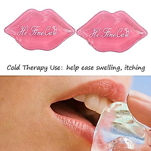 Ice Pack for Lip Filler, Lip Ice Pack Bulk Small Ice Pack for Mouth, Injections, Injuries, Bruises (Pink (40 Count))