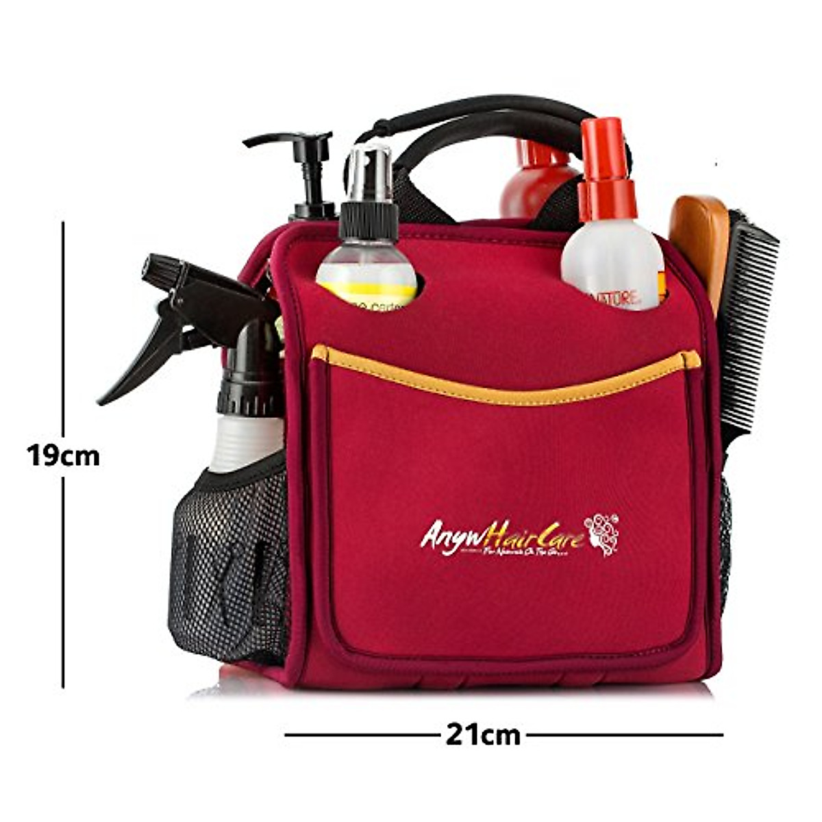 Liphontcta Organizer Bag for Hair Care and Bathroom Accessories | Holder Tool and Storage Caddy for Dorms, Hair Salon and Accessories