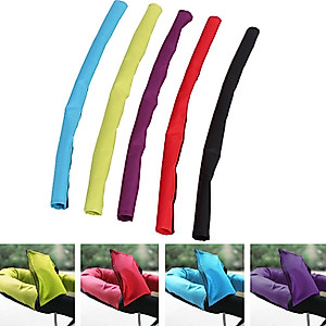 Baby Pushchair Stroller Fabric Handle Bar Pushchair Handlebar Warmer Gloves Cover (Black)