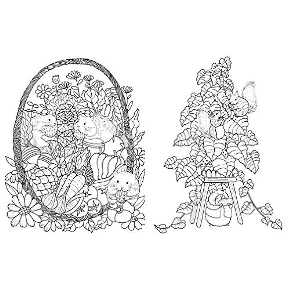 A Million Cute Animals: Adorable Animals to Color (A Million Creatures to Color) (Volume 9)