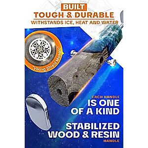 Dalstrong Fillet Knife - 6.5 inch - Valhalla Series - 9CR18MOV HC Steel - Celestial Resin & Wood Handle - Meat Cutting, Carving, Bone, Trimming, Deboning - Leather Sheath Included