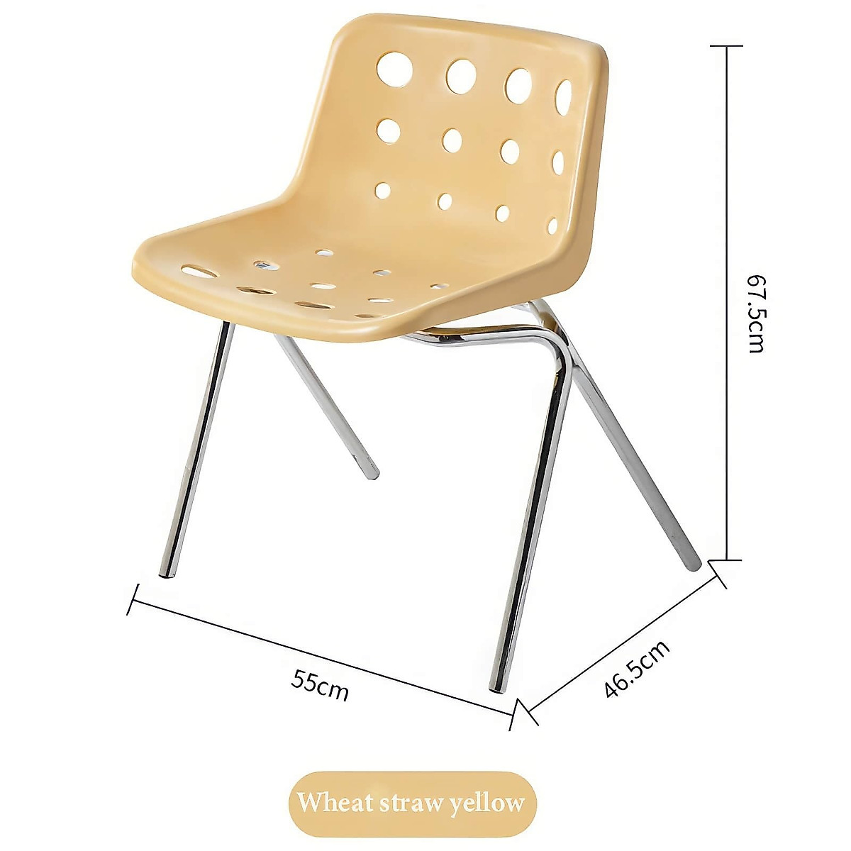 RILOOP Dining Chairs,Kitchen Dining Room Chairs,Mid Century Modern Living Room Bedroom Side Chairs with Back Living Room Chair,Suitable for Living Room, Bedroom, Study Room/D/55 * 46.5 * 67.5Cm