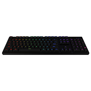 Tesoro Gram Spectrum Low Profile G11SFL Blue Mechanical Switch Single Individual Per Key Full Color RGB LED Backlit Illuminated Mechanical Black Gaming Keyboard TS-G11SFL B (BL)