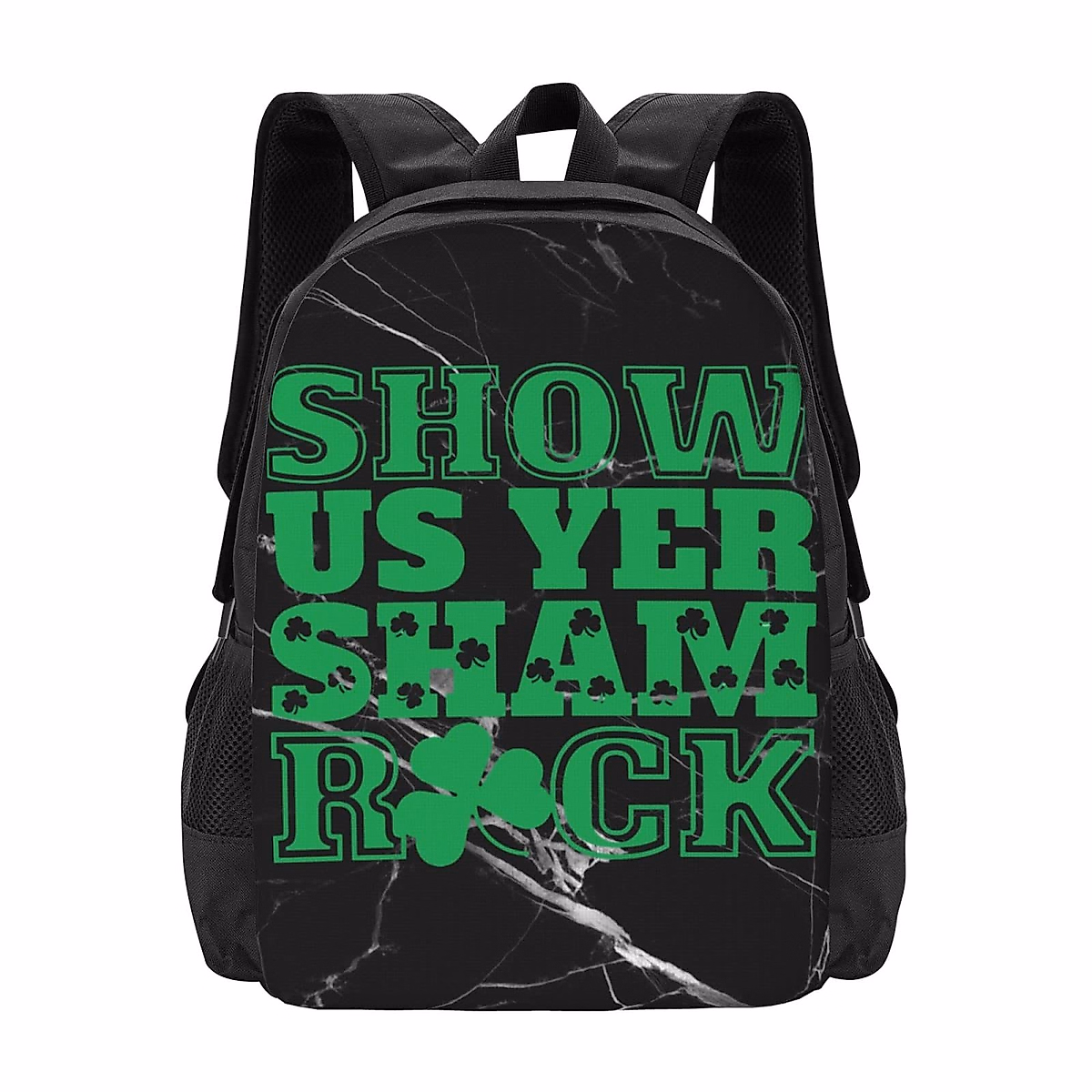 RUNAUP-Shamrock-St-Patricks-Day-Irish-Backpack, Lightweight Backpack Classical Casual Daypack For Women Men