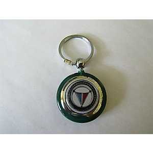 VALIANT LOGO EMBLEM ROUND PLASTIC KEYCHAIN - GREEN