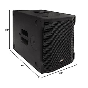 Pro DG NEO-1 2-Way Portable Array System 10" Sub 1840 Watts (Designed in Spain) with DSP, TWS Bluetooth, for Churches, DJ Gig, Live Band