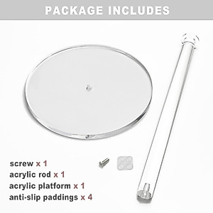 Bigfety Acrylic Paper Towel Holder, Paper Towel Stand for Countertop, White