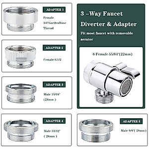 Tub faucet spayer attachment,Bathtub Shower Head Sink-Faucet with 5 Adapters, 79" Hose for Pet Dog Rinse, Baby Bath & Hair washing, ON/OFF Extension for Tub Faucet, Utility Sink, Garden,Bathroom