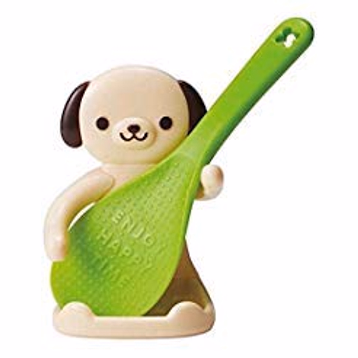 Bento rice paddle spoon with dog shaped holder by Torune