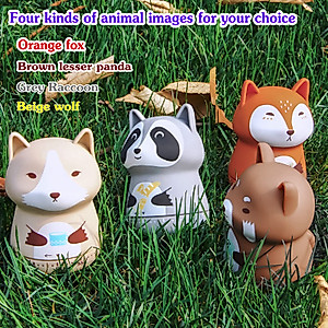 NUOSWEK Mechanical Kitchen Timer, Cute Animal Timer for Kids, Wind Up 60 Minutes Manual Countdown Timer for Classroom, Home, Study and Cooking (Orange Fox)