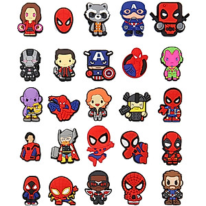 Lnyofz 55-Piece Clog Shoe Charms Pack, No-Repeat Movie Comic Shoes Decorations Girls Boys Teens Kids Birthday Party Favor Gifts 541