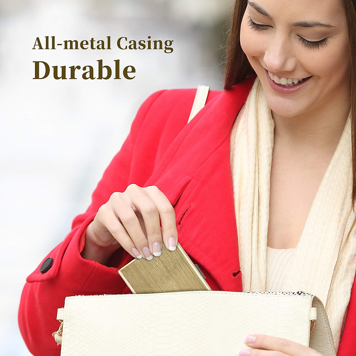 RFID Blocking Credit Card Holder/Protector Card Holder Case，Best Metal/Stainless Steel Travel Slim Wallet/Case for Men & Women