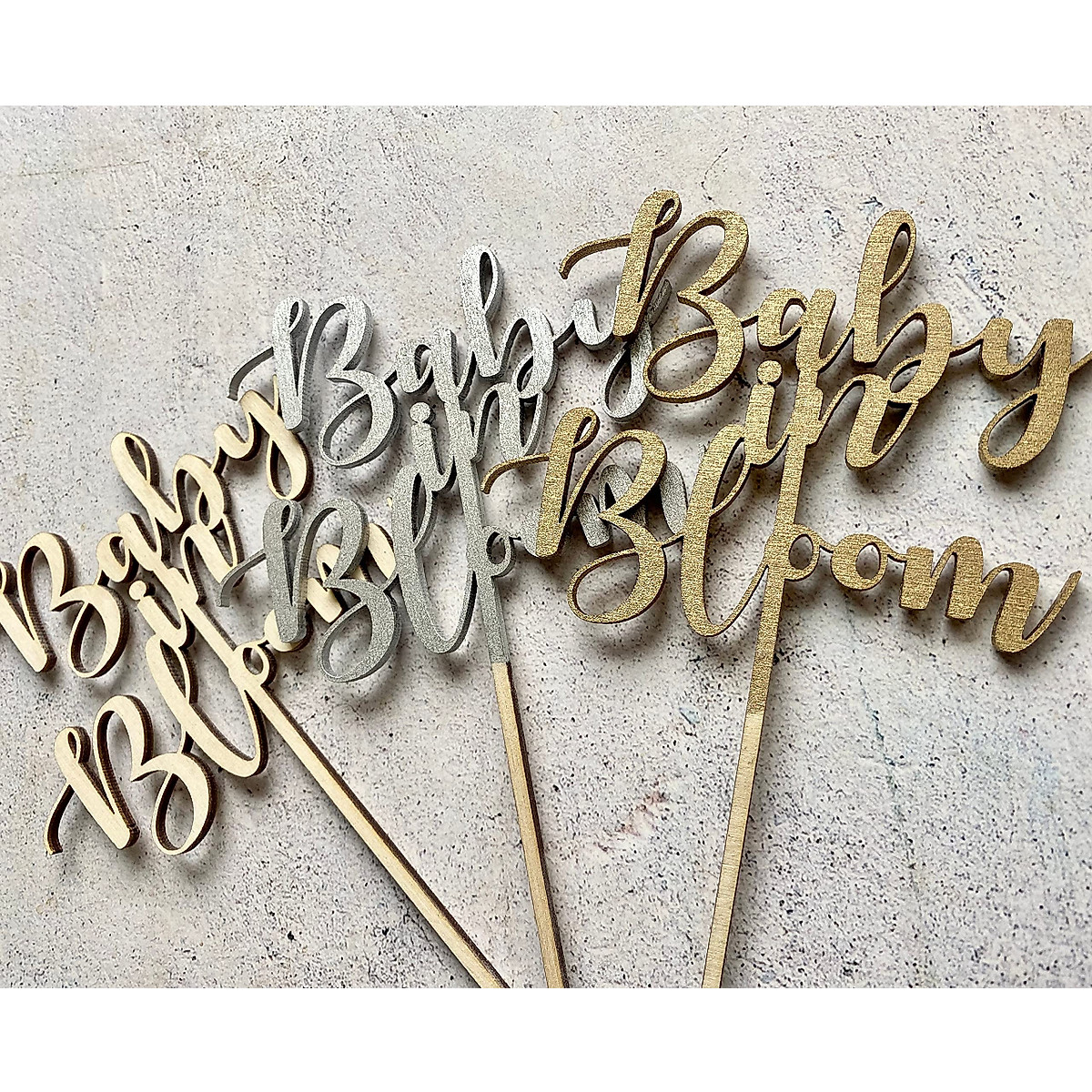 Baby In Bloom Wood Cake Topper, Personalized Cake Topper, Customized Spring Baby Shower Cake Topper, First Birthday Cake Topper