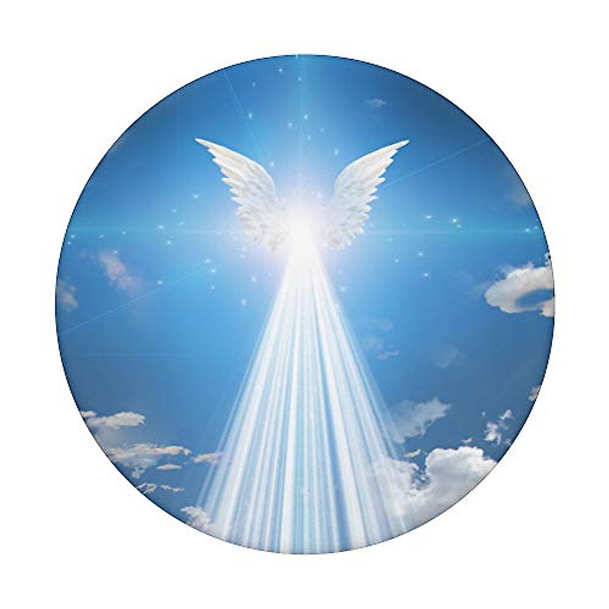 Light From Heaven Wings Of Angels In Blue Sky PopSockets PopGrip: Swappable Grip for Phones & Tablets