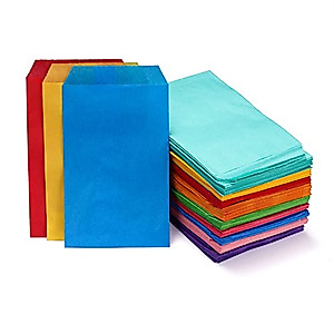 Baby Pink Flat Greaseproof Paper Cookie Bags 4x6 for Bakery Treat Candies Dessert Chocolate Soap Gifts Wedding Invitation Party Favor, Pack of 100 by Quotidian (4'' x 6'')