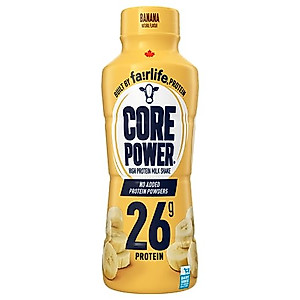 Fairlife Core Power 26g Protein Milk Shakes, Banana, (Pack of 4) Made with Canadian Milk (Shipped from Canada) by TrendnSave