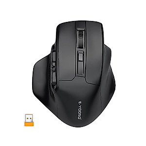 E-YOOSO Large Wireless Mouse, X-31 Large Mouse for Big Hands, 5-Level 4800 DPI, 6 Button Big Ergo Computer Mouse, 18 Months Battery Life Cordless Mouse for Laptop, Windows, Chromebook, (Black)