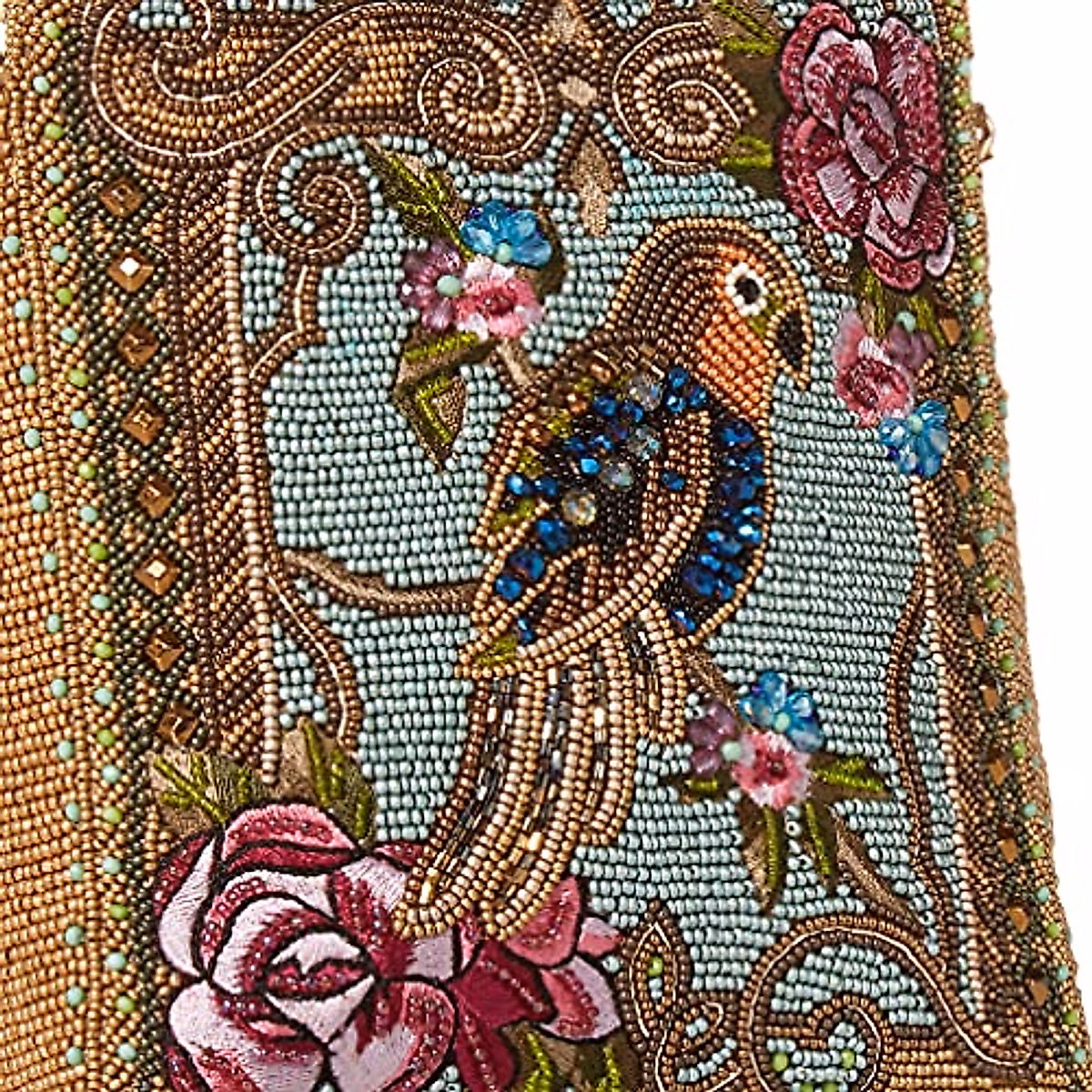 Mary Frances Pretty Parrot Beaded Crossbody Handbag, Multi